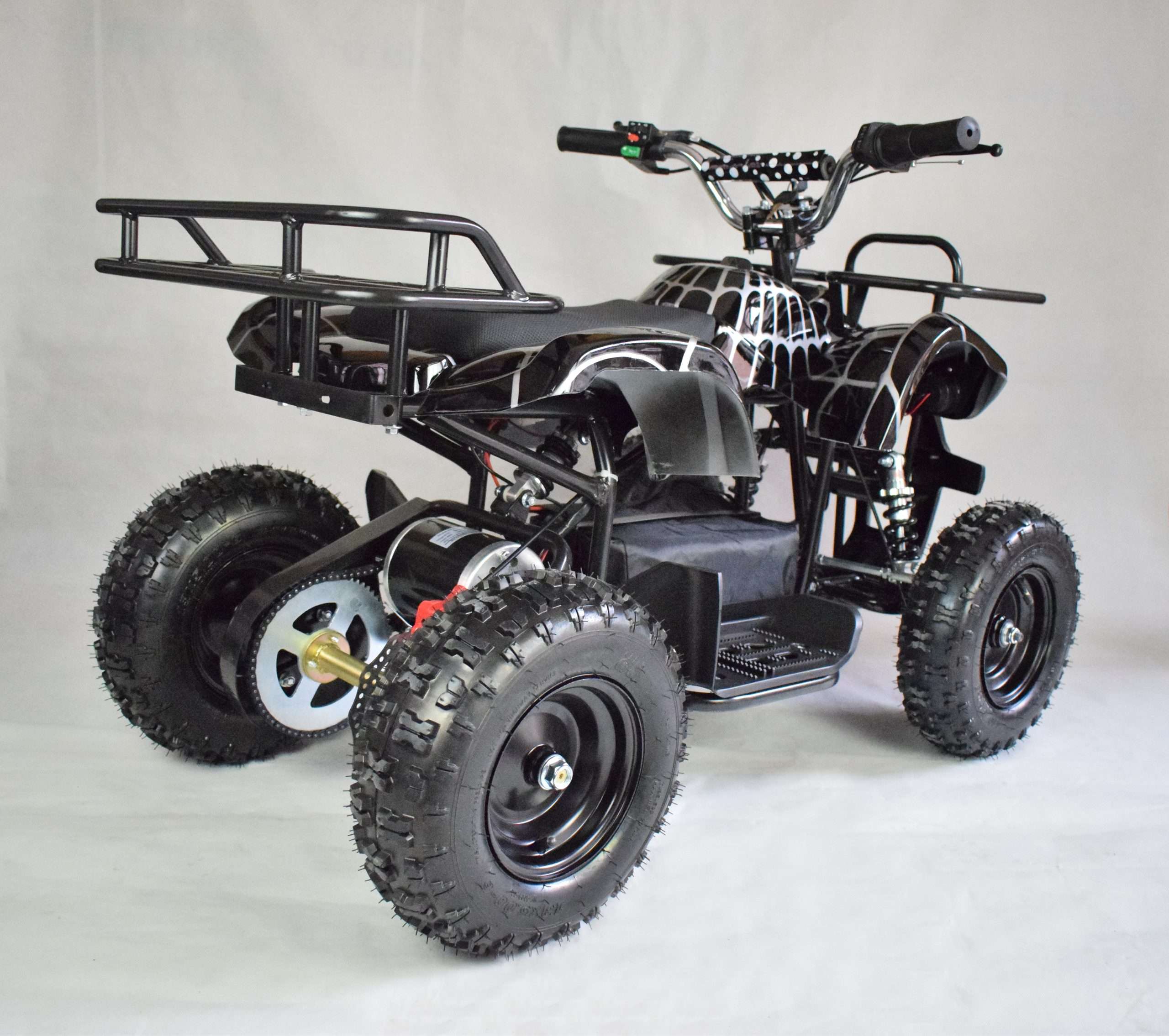 36V 1000W Kids Electric Ride on Quad Bike Spider Black - Oitek