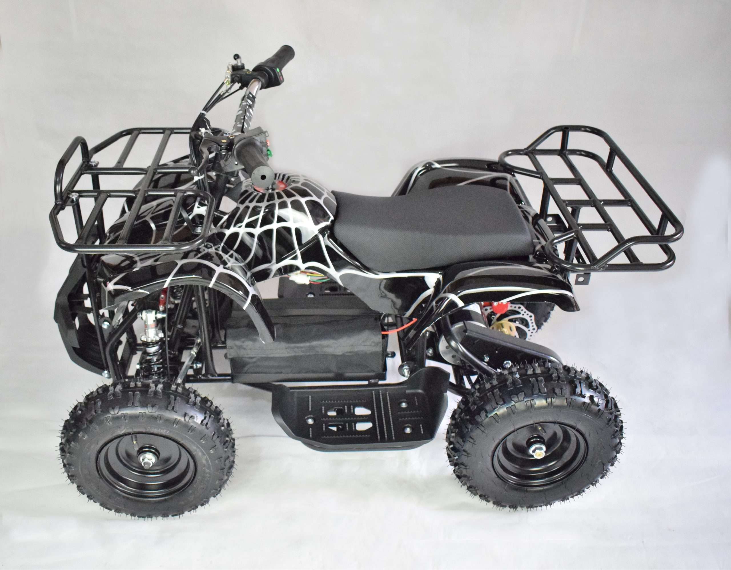 36V 1000W Kids Electric Ride on Quad Bike Spider Black - Oitek