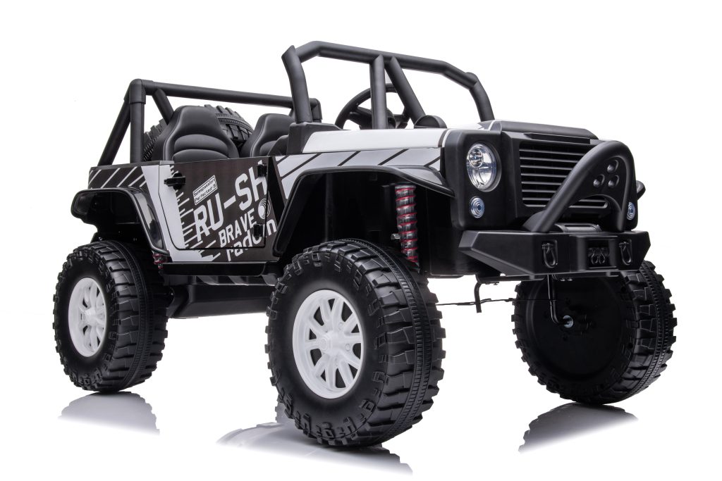 24v 400w Rally Jeep Ride on car 4X4 White - Oitek