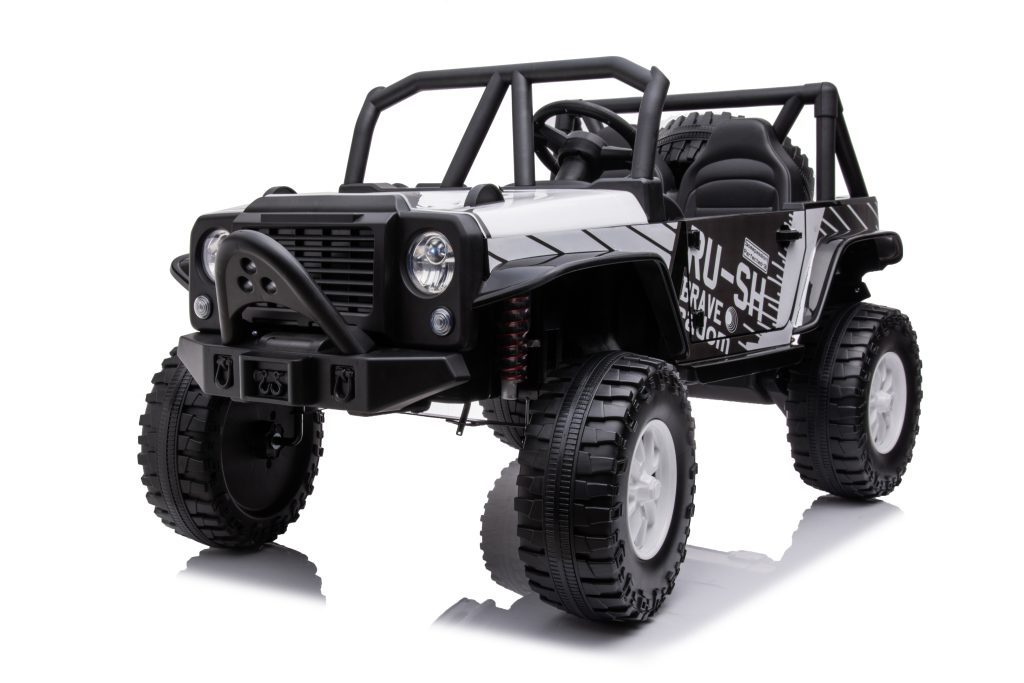 24v 400w Rally Jeep Ride on car 4X4 White - Oitek