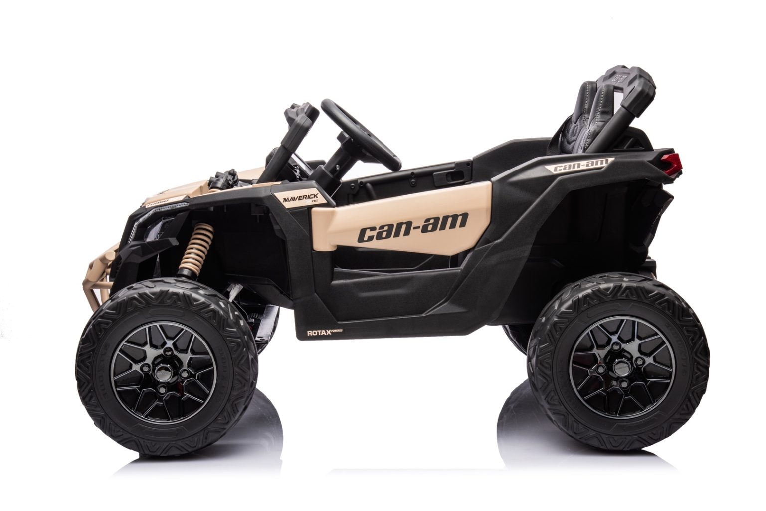 Kids Can AM Ride on Car 24v 800w 4x4 one seater Beige - Oitek