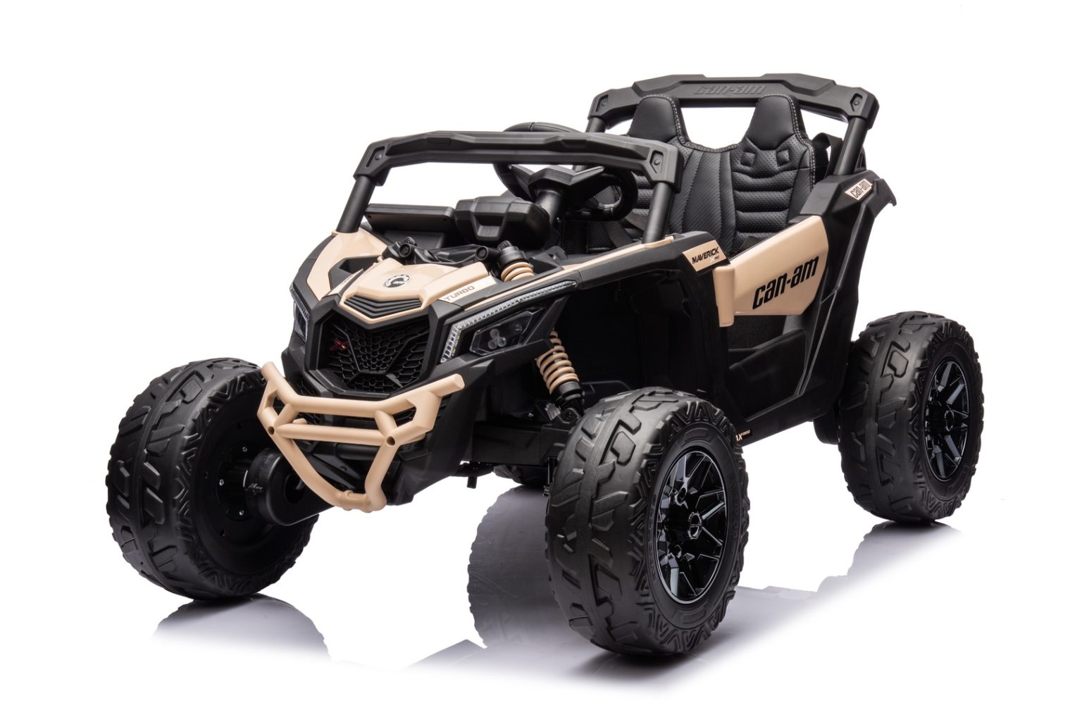 Kids Can AM Ride on Car 24v 800w 4x4 one seater Beige - Oitek