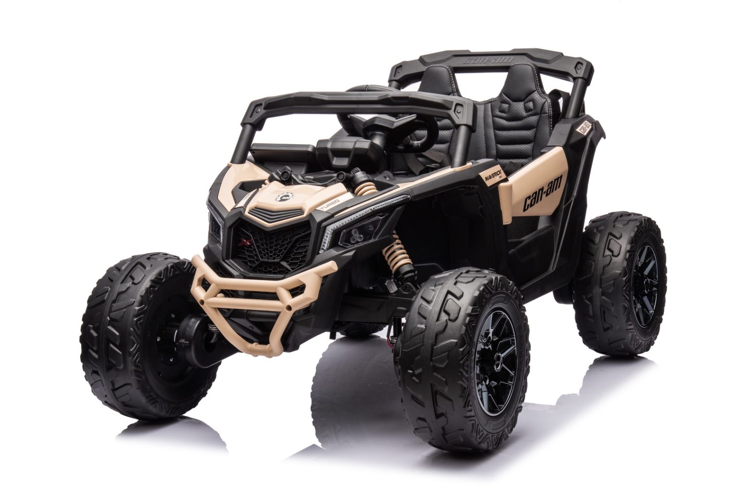 Kids Can AM Ride on Car 24v 800w 4x4 one seater Beige - Oitek
