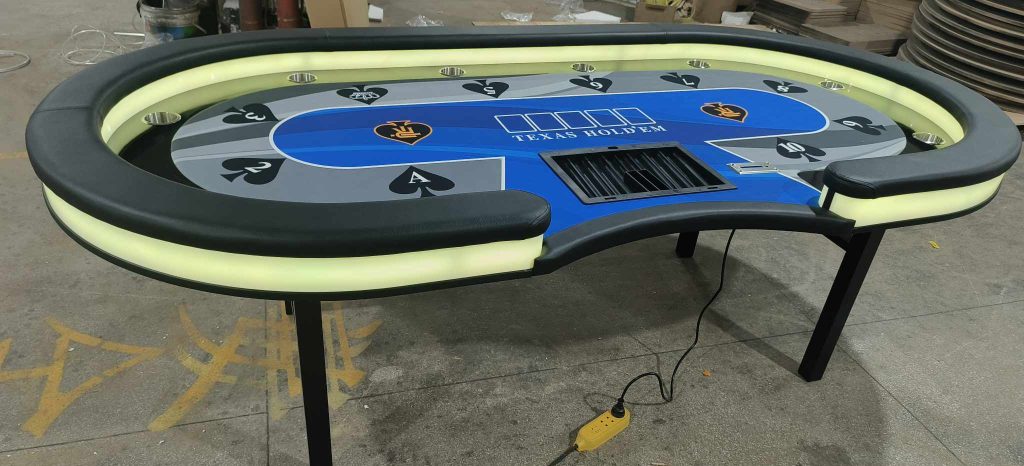 Luxury 10-Seater LED Poker Table 2.4m | Oitek