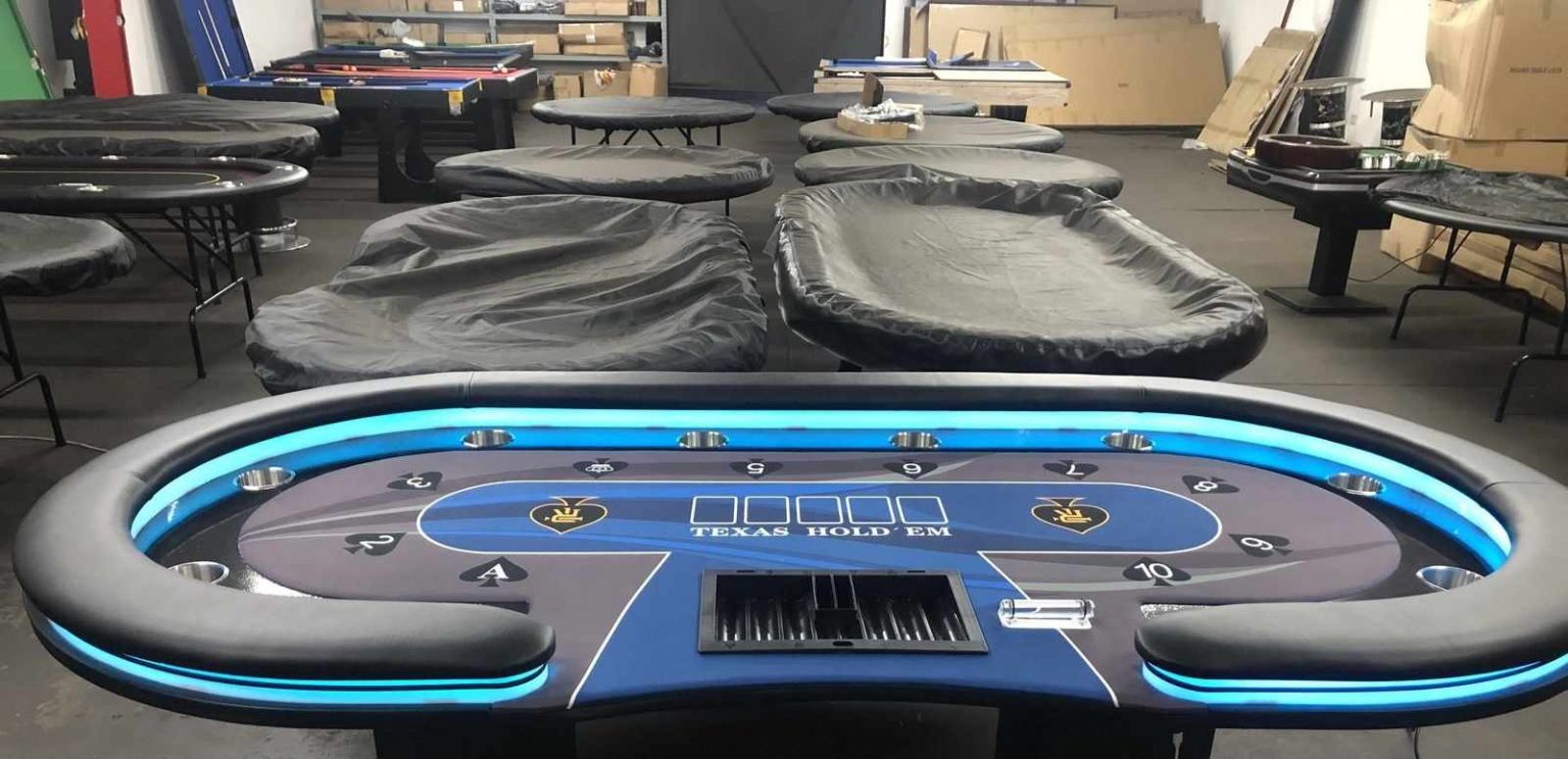 Luxury 10-Seater LED Poker Table 2.4m | Oitek