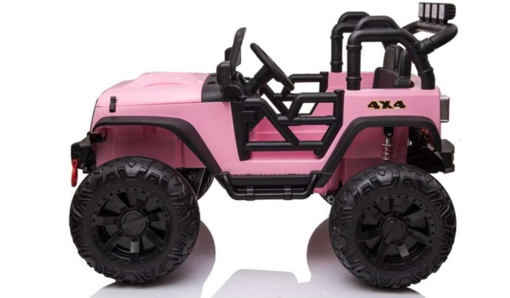 Kids Jeep Wrangler Ride on car 24v 800w 4x4 Pink - Oitek